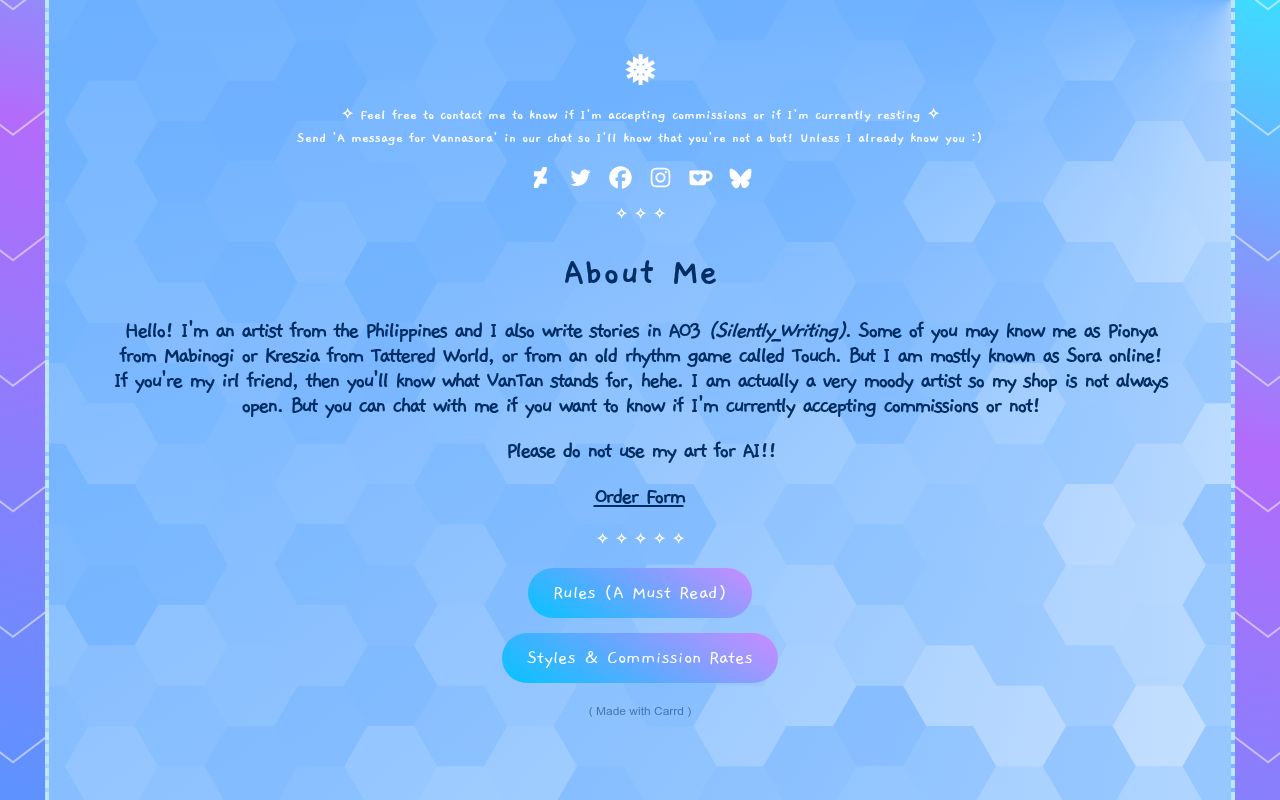 VanTan-Sora's Info & Commissions